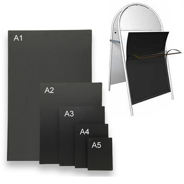 Chalkboard Panels for use with Snap Frames and A Boards White Light Display